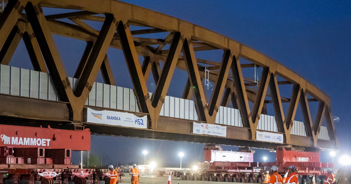 Skanska installs largest single-span railway bridge in the West ...